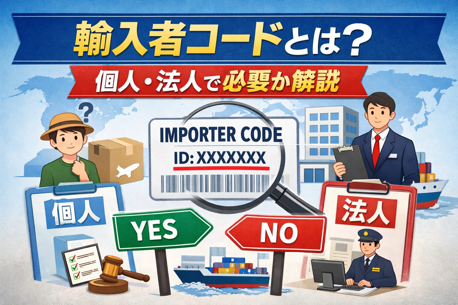 輸出入に必要な税関輸出入者コードの取得！！取得しといて損はなし！！